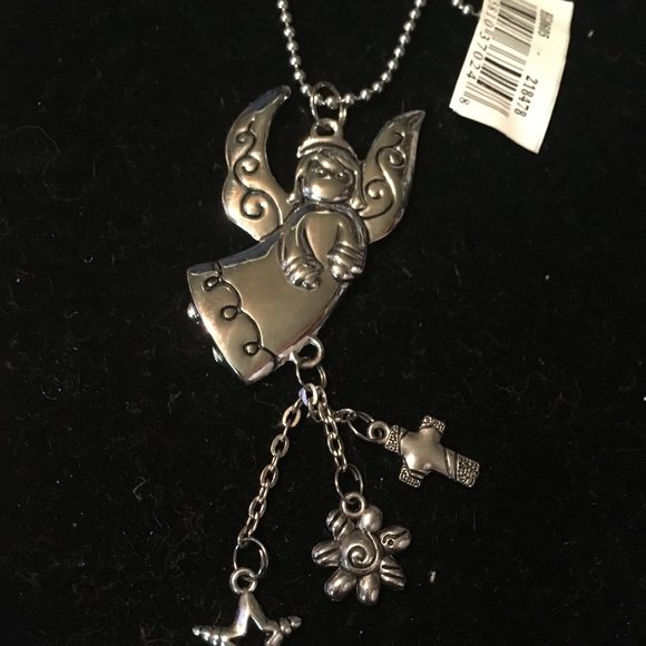 GANZ | Other | Flying Angel Star An Cross Car Mirror Charm Hanger ...